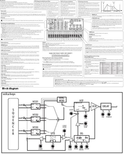 Volca Keys Pdf