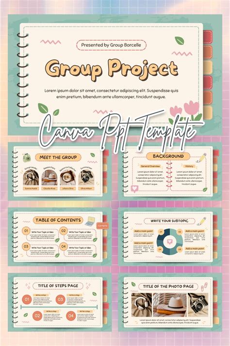 Canva Ppt Template Green Yellow Aesthetic Cute Notebook Group Project Presentation Canva Ppt Template Green Yellow Aesthetic Cute Notebook Group Project Presentation