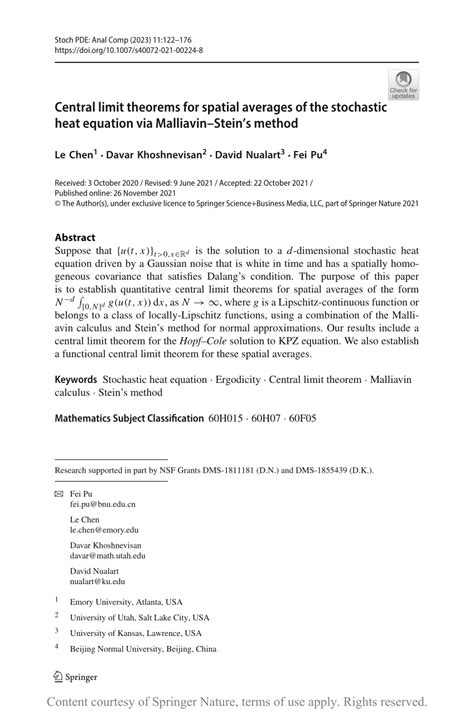 Central Limit Theorems For Spatial Averages Of The Stochastic Heat