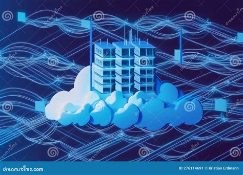 Cloud Computing Data Transfer Network Stock Illustration Illustration Of Diagram Concept