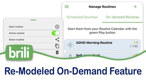 Re Modeled On Demand Routines Feature