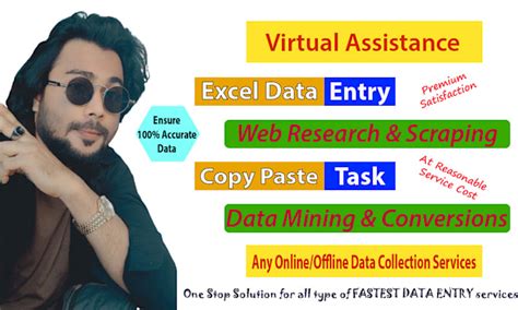 do any excel data entry mining scraping lead generation virtual