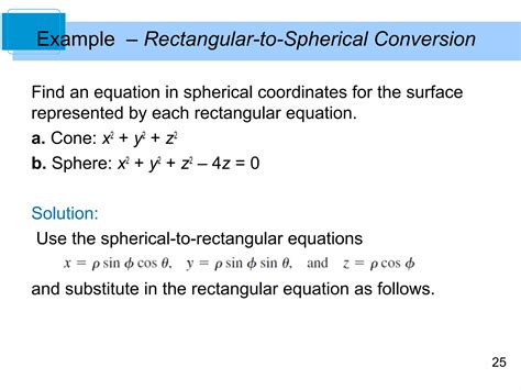 Cylindrical And Spherical Coordinates System Ppt