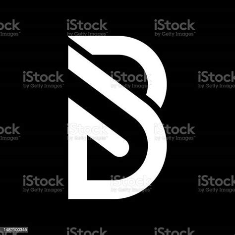 최소 Db 로고 고급 배경에 Db 문자의 아이콘입니다 Bd 모노그램 이니셜을 기반으로 한 로고 아이디어 전문적인 다양한 문자 기호와 배경에 Bd 로고 0명에 대한 스톡 벡터