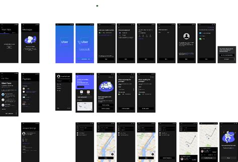 UBER APP DESIGN PROTOTYPE Community Figma