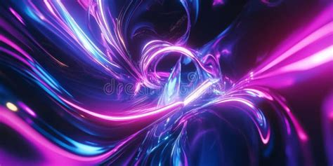 A Surreal Abstract Background With Fluid Energy Waves Seamlessly
