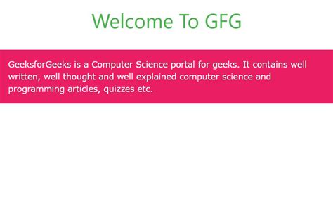 W3 CSS Colors GeeksforGeeks