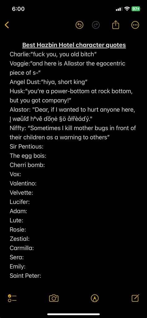 Best Character Quotes Day 7 Sir Pentious Rhazbin