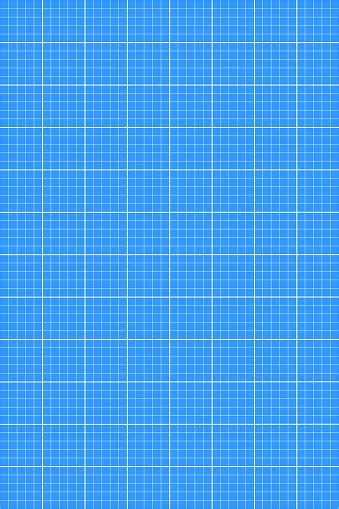 수직 청사진 그리드 워크시트입니다 노트북 사무 제도 플로팅 커팅 매트 엔지니어링 기계 또는 건축 측정을 위한 체크 무늬 빈 페이지 템플릿 바둑판에 대한 스톡 벡터 아트 및