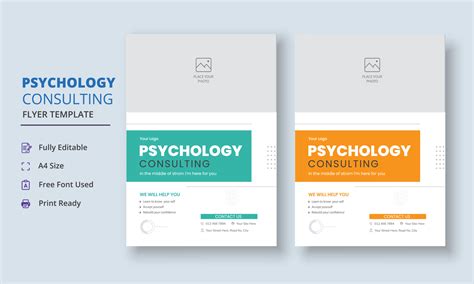 Psychology Counseling Flyer Psychology Therapy Flyer Mental Health