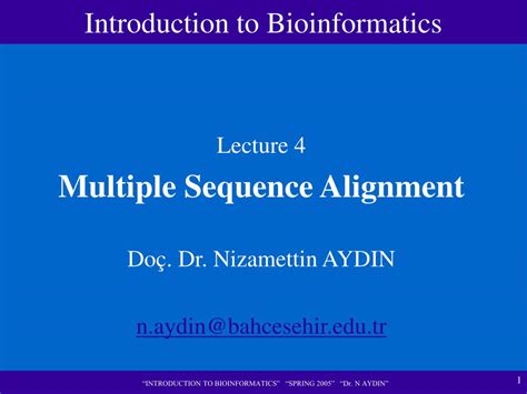 Ppt Introduction To Bioinformatics Powerpoint Presentation Free