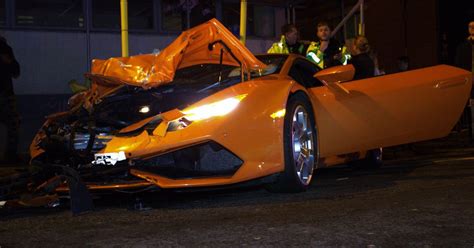 Lamborghini Supercar Worth £200k Left In Complete Mess Manchester