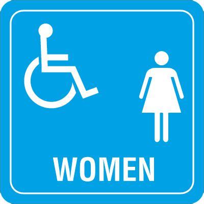 Ada Womens Restroom Signs Emedco