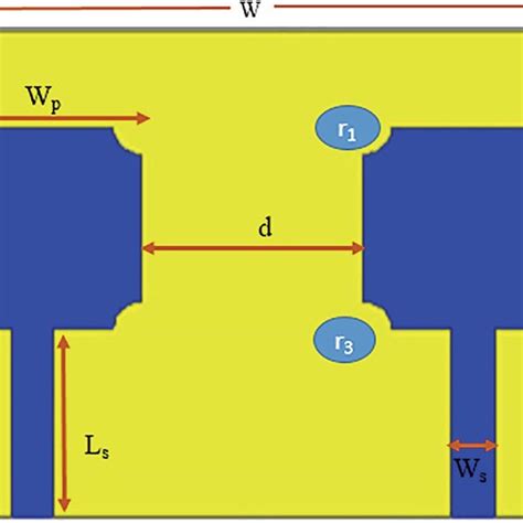 Uwb Design Using Defected Ground Structure Front View [color Figure Can Download Scientific