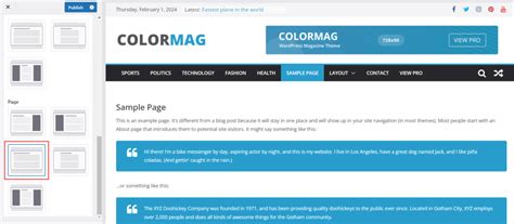 Manage Sidebar Area Layout Colormag Documentation