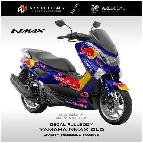 Jual Decal Fullbody Nmax Old 155 Redbull Stiker Motor Yamaha Nmax
