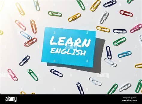 Conceptual Display Learn English Business Overview Study Another