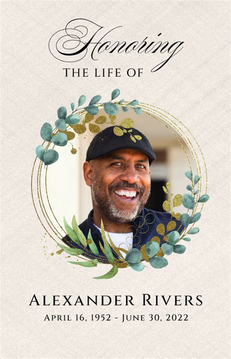 Funeral Program 2113 Memorial Prints Memorial And Funeral Printing