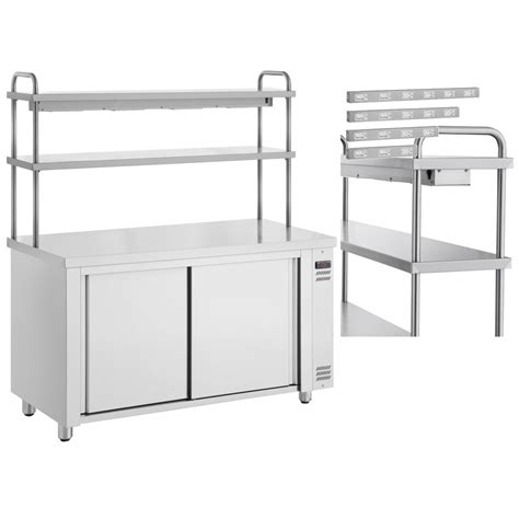 Table Heated Shelves Omega One Heating Elements With Halogen Lamps