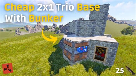Rust 2x1 God Bunker Solo Duo Trio Base Design YouTube
