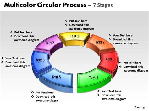 Business Powerpoint Templates 3d Animated Multicolor Circular Process