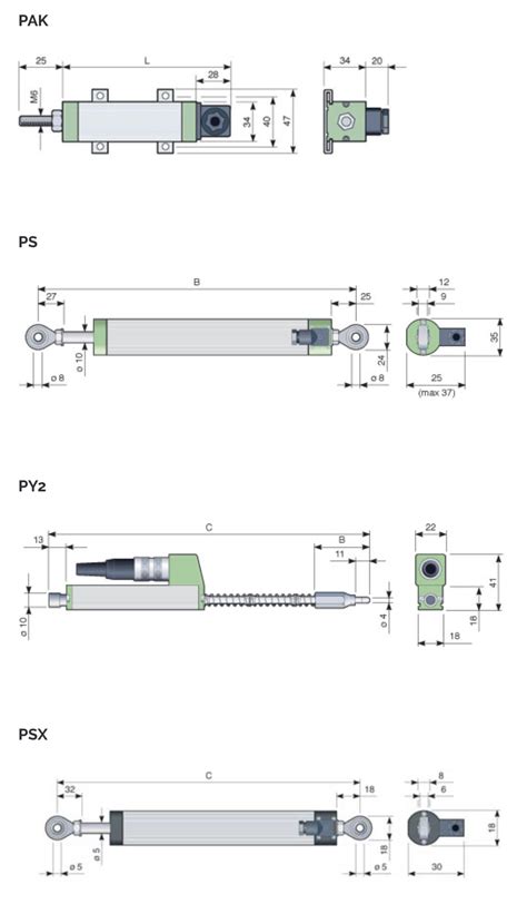 P Linear Potentiometer Transducers Fiama