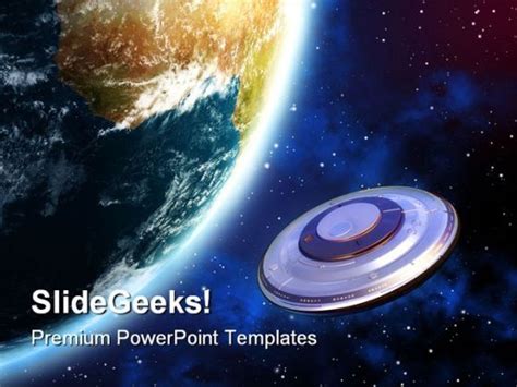 Ufo Invasion Earth Powerpoint Template 0610