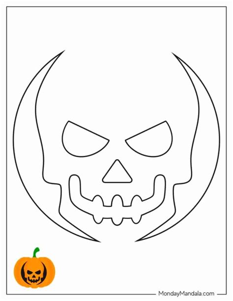Free Printable Skull Pumpkin Carving Stencils Printable Stencils