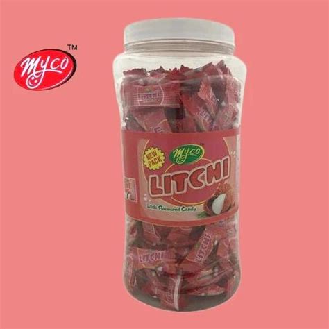 Myco Litchi Flavored Candy Packaging Jar At ₹ 150pack In New Delhi