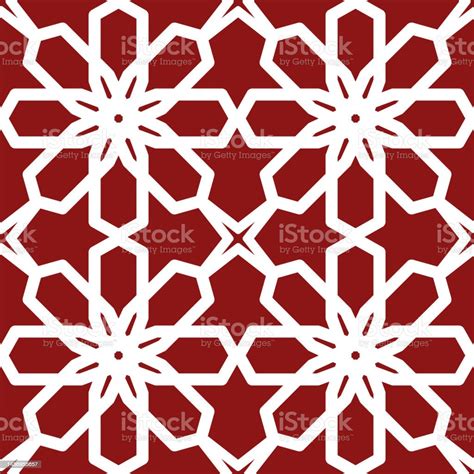 꽃 패턴 원활한 배경 섬유 디자인 스크랩북 및 창의적인 장식을 위한 빨간색 적갈색 흰색 벡터 그림 0명에 대한 스톡 벡터 아트 및 기타 이미지 Istock