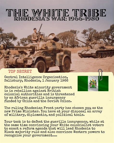 The White Tribe Rhodesias War 1966 1980 Desková Hra Databáze