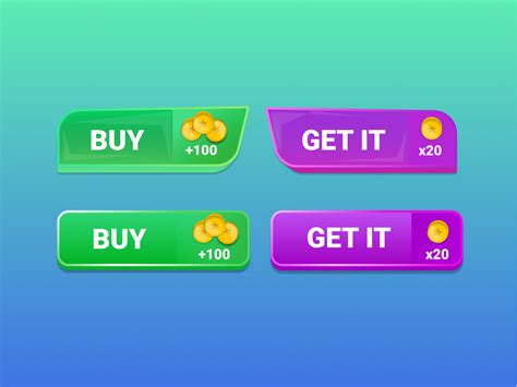 Mobile Game UI Buttons By Sardors On Dribbble