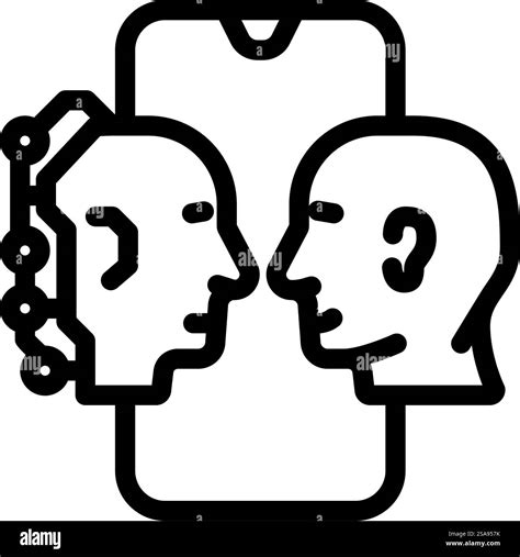 Human Computer Interaction Hci Line Icon Vector Human Computer Interaction Hci Sign Isolated Human Computer Interaction Hci Line Icon Vector Human Computer Interaction Hci Sign Isolated