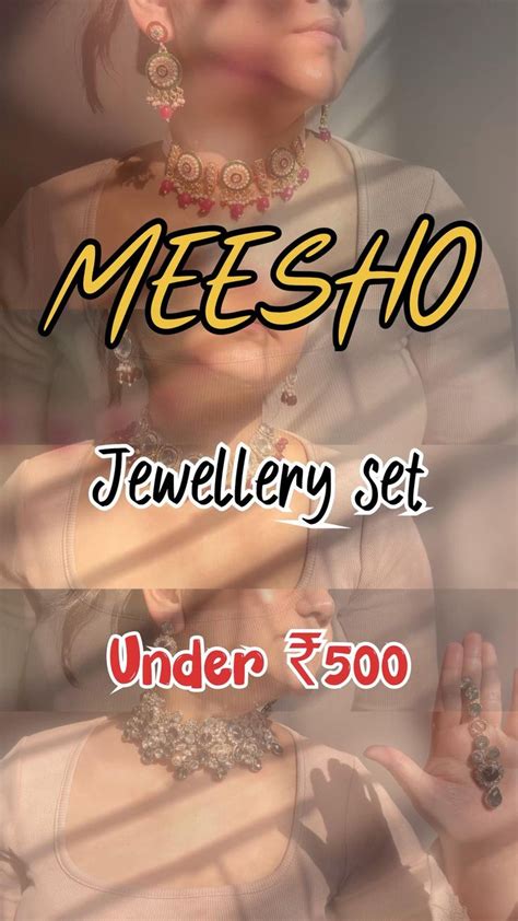 Meesho Jewellery Set Under ₹500 In 2025 Jewelry Jewelry Set Kundan