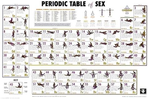 Amazon Com Periodic Table Of Sex Poster X In Sex Position Dvd Home Kitchen