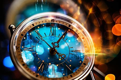 Premium AI Image | Abstract_Clock_Time_Essence