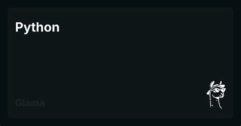 Python Glama