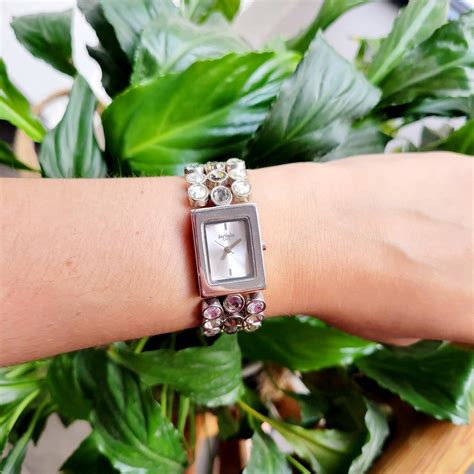 Classic Infinite Rhinestone Silver Watch Etsy