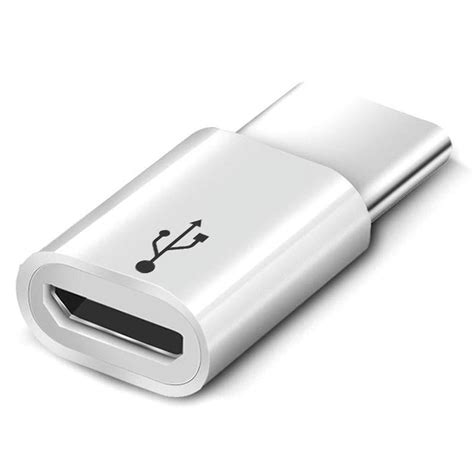 Rygrzj White Type C Adapter Type C To Micro Android Phone Adapter Rygrzj White Type C Adapter Type C To Micro Android Phone Adapter