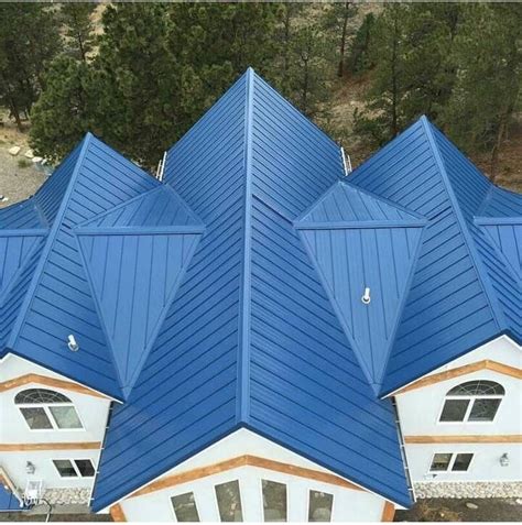 Aerial View Of House With Blue Roofing And White Trim 20x40 House