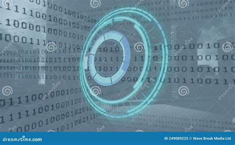 Animation Of Scope Scanning Over Binary Coding Stock Video Video Of