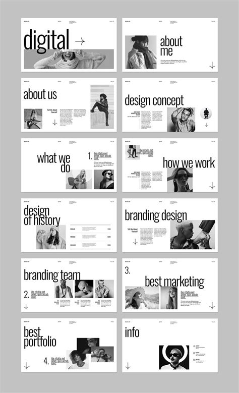 Modern Digital Portfolio Presentation Template In 2024 Presentation Design Layout