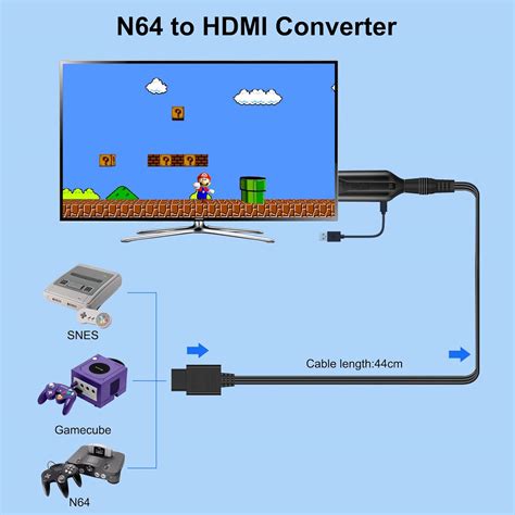 Wiistar N64 To Hdmi Converter Adapter Hdmi Cable For N64 1m 3 2ft Nintendo 64 To Hdmi Converter