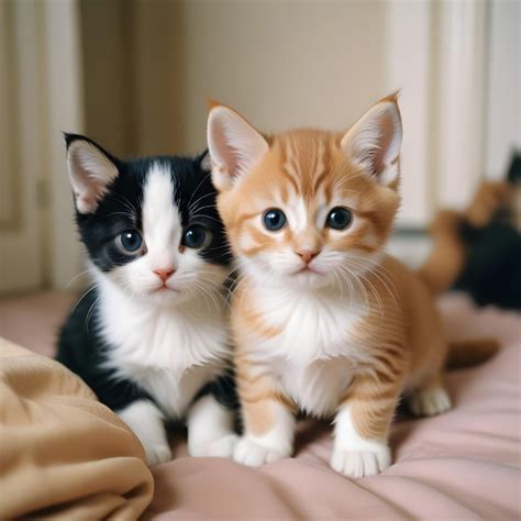 Premium Photo Photography Cute Two Kitten Look