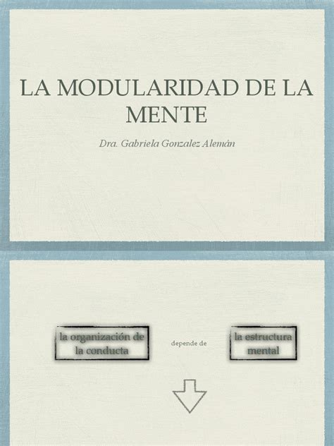 La Modularidad De La Mente Fodor Descargar Gratis Pdf Sicología Mente