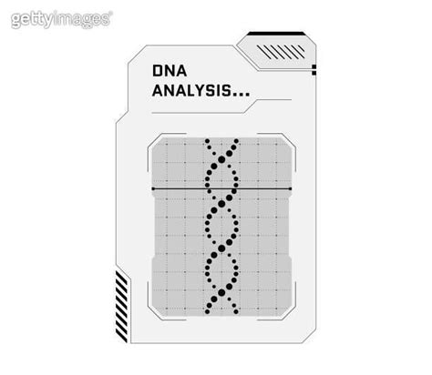 Dna Analysis Biometric Id Scan System Hud Concept User Verification Scanner And Person Identity