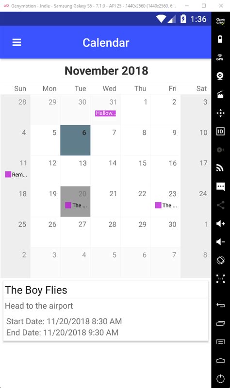 importing ical ics feed into the ui for nativescript calendar