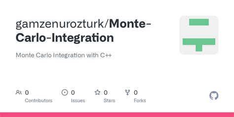 Github Gamzenurozturkmonte Carlo Integration Monte Carlo