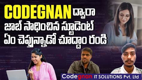 Codegnan Best Coding Institute For Guaranteed Software Job Training
