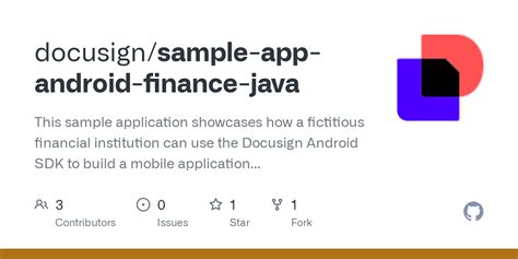 Github Docusignsample App Android Finance Java This Sample